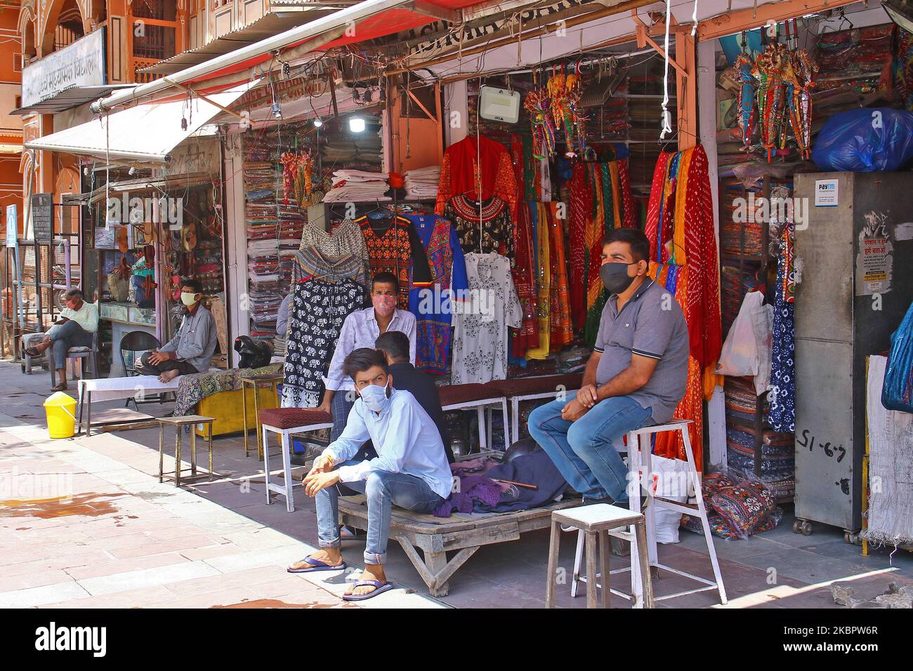 Shopkeepers waiting for customer after Rajasthan Government allowed to ...