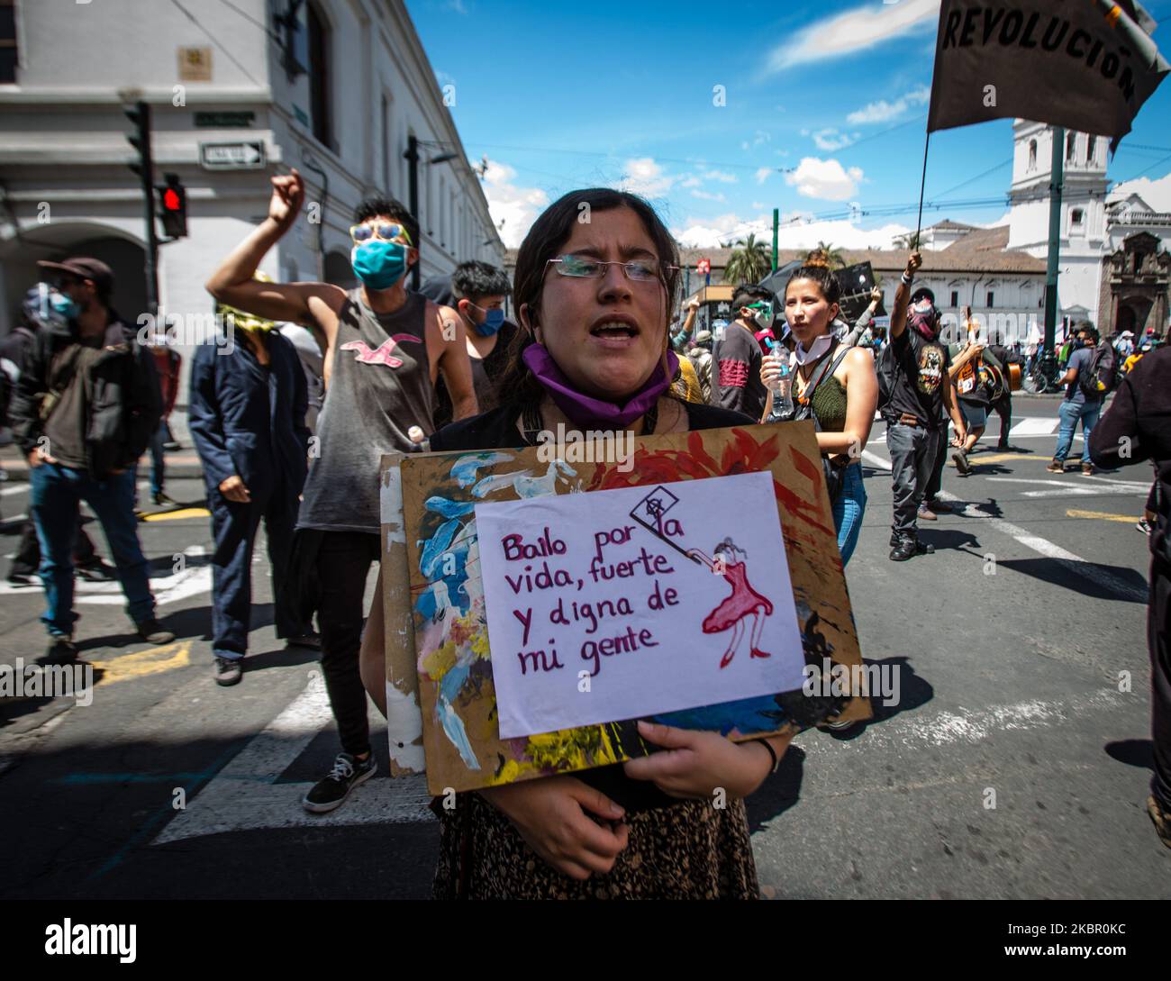 Popular demonstrations in Ecuador by students, unions, teachers ...