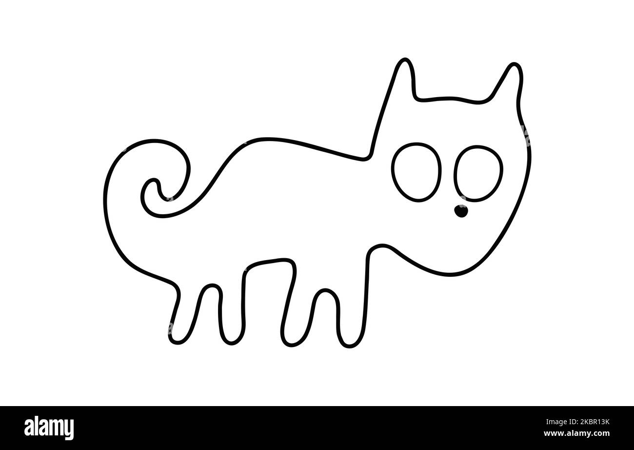 Geoglyph of the cat from Nazca, The Nazca Lines, Nazca Desert, Peru ...