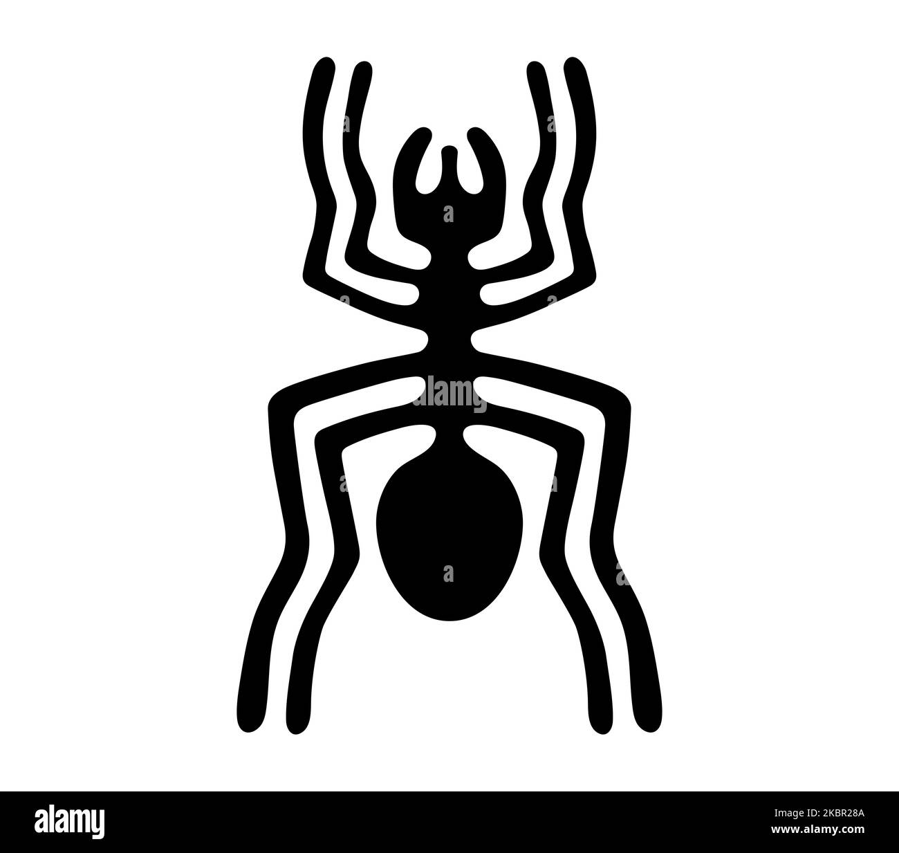 Geoglyph of the spider from Nazca, The Nazca Lines, Nazca Desert, Peru ...