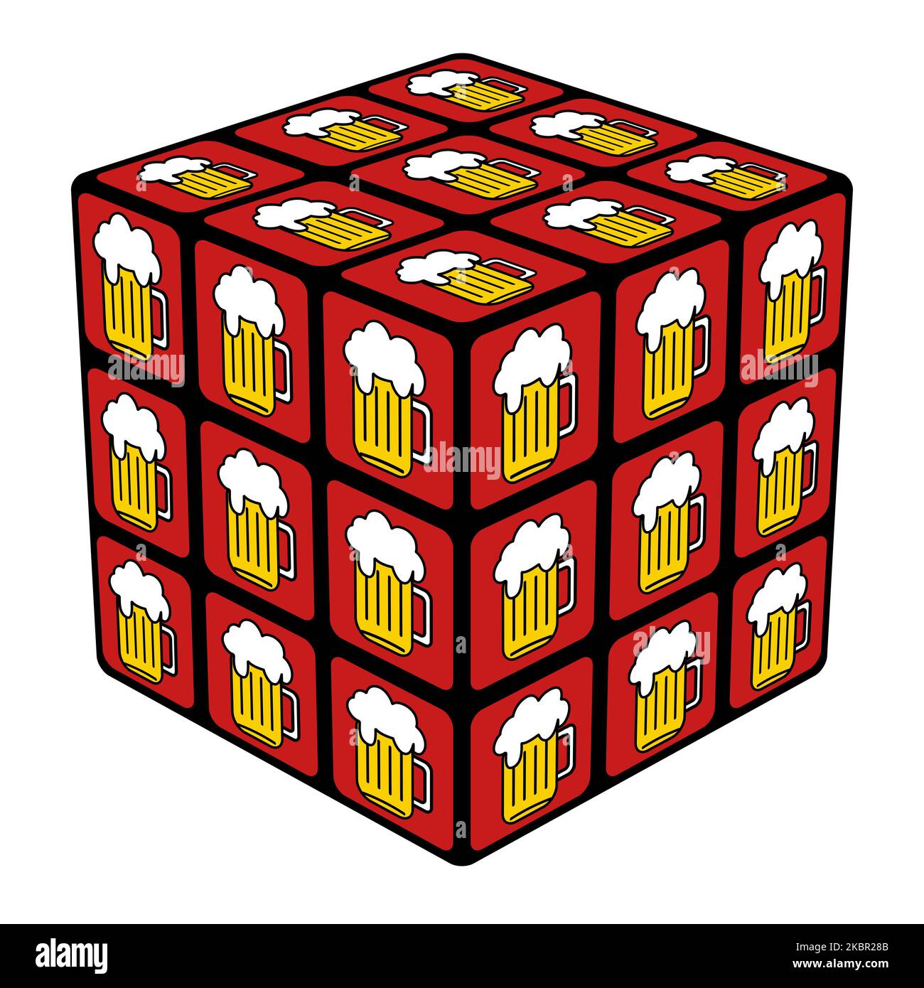 The complex puzzle is successfully solved Stock Photo - Alamy