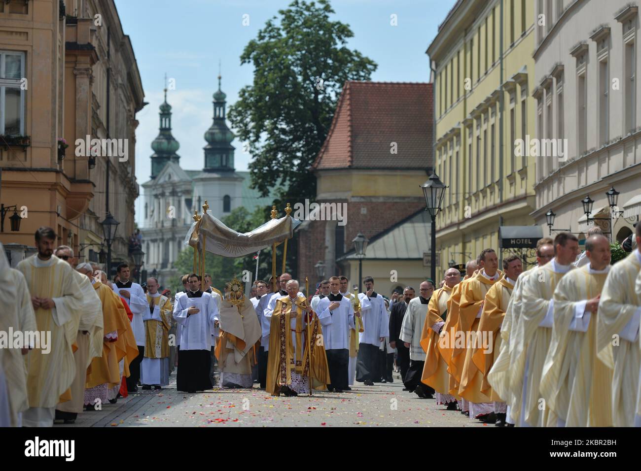 Archbishop Marek Jedraszewski leads a procession of the Blessed ...