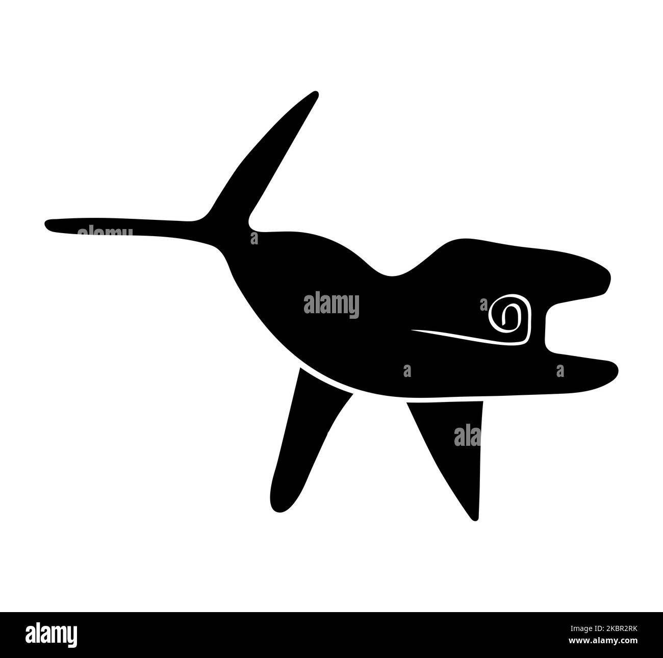 Geoglyph of the killer whale from Nazca, The Nazca Lines, Nazca Desert ...