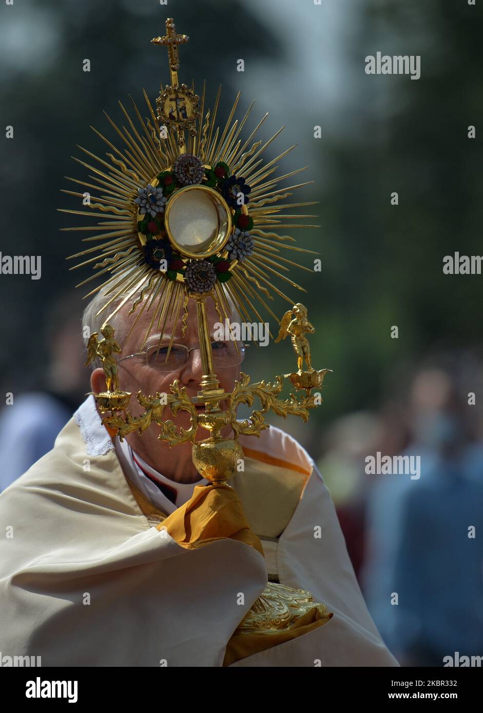 Archbishop Marek Jedraszewski leads a procession of the Blessed ...