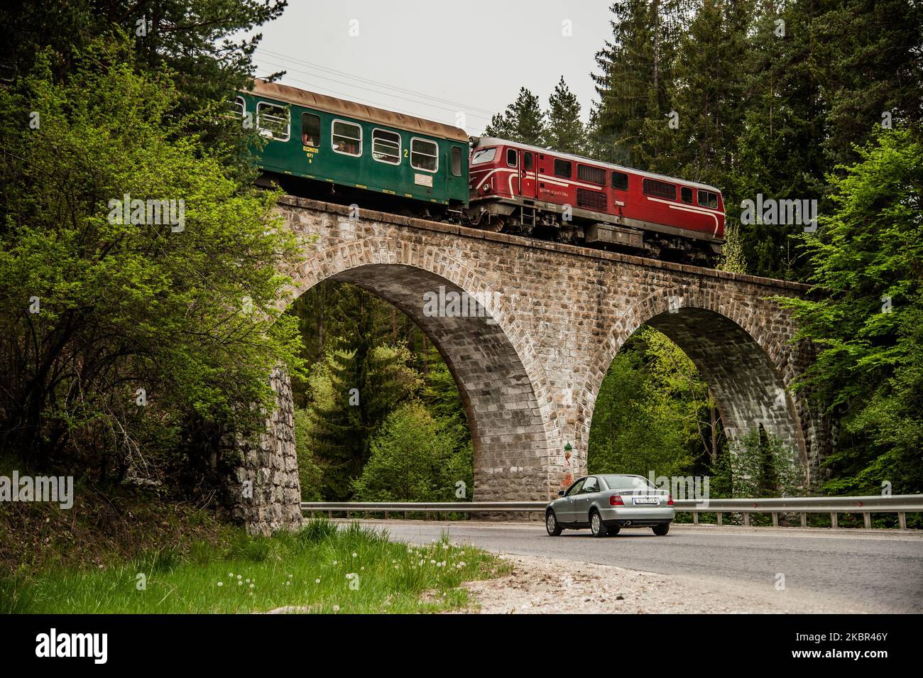 The Rhodope narrow-gauge railway in Bulgaria is one of the few existing ...