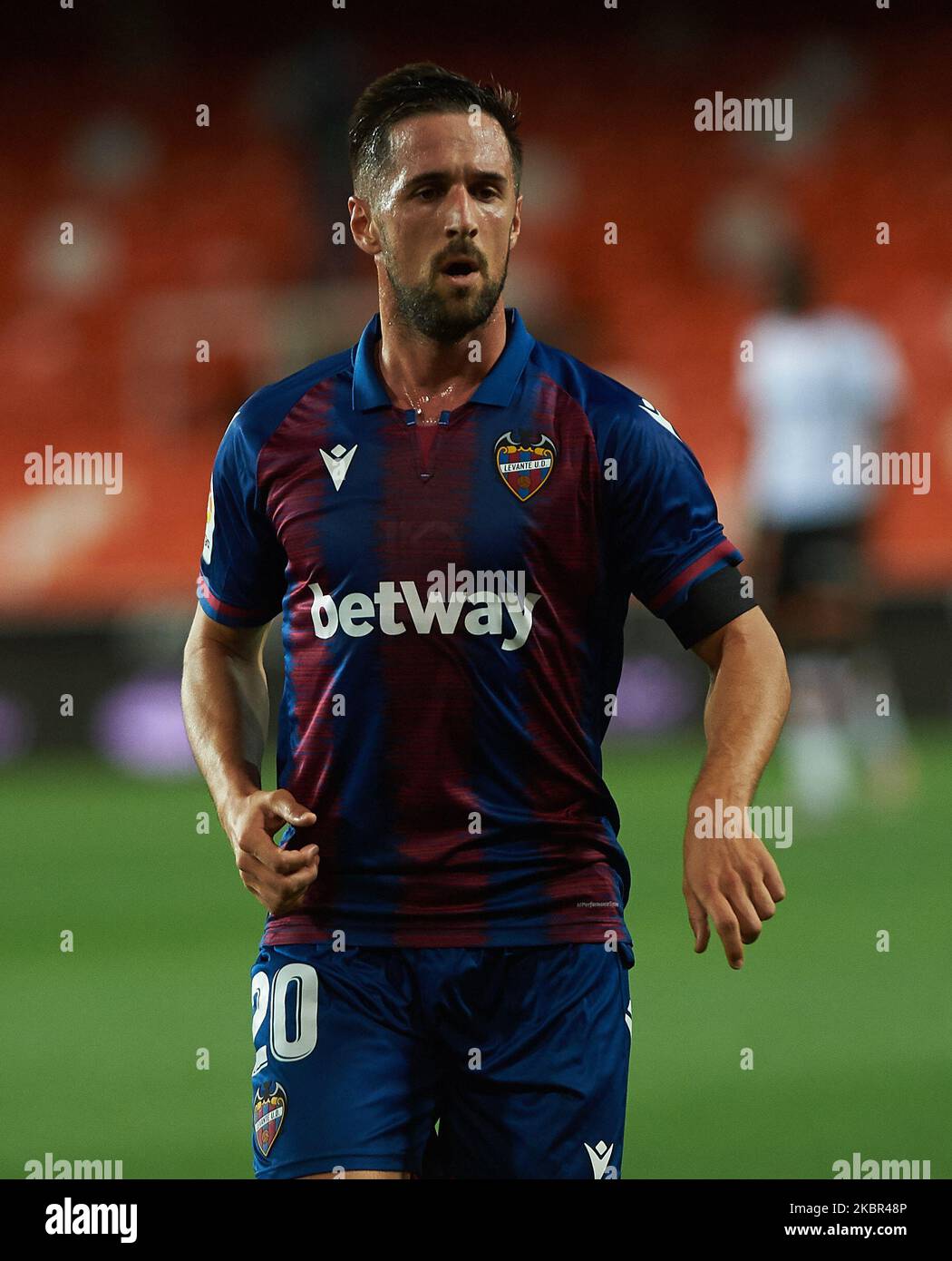 Jorge Miramon of Levante during the la La Liga Santander mach between ...