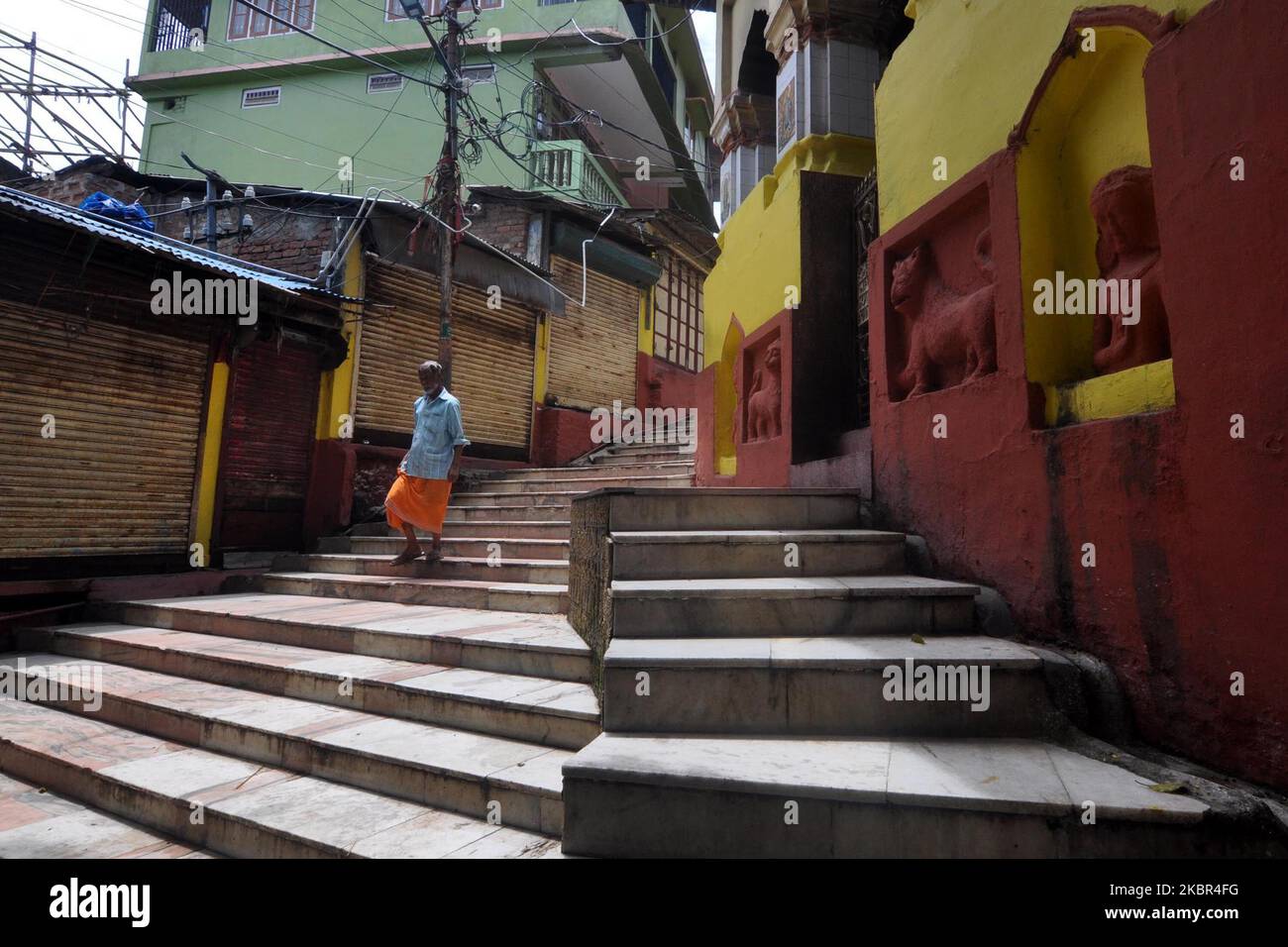 A deserted view of the Kamakhya Temple during ongoing COVID-19 lockdown ...