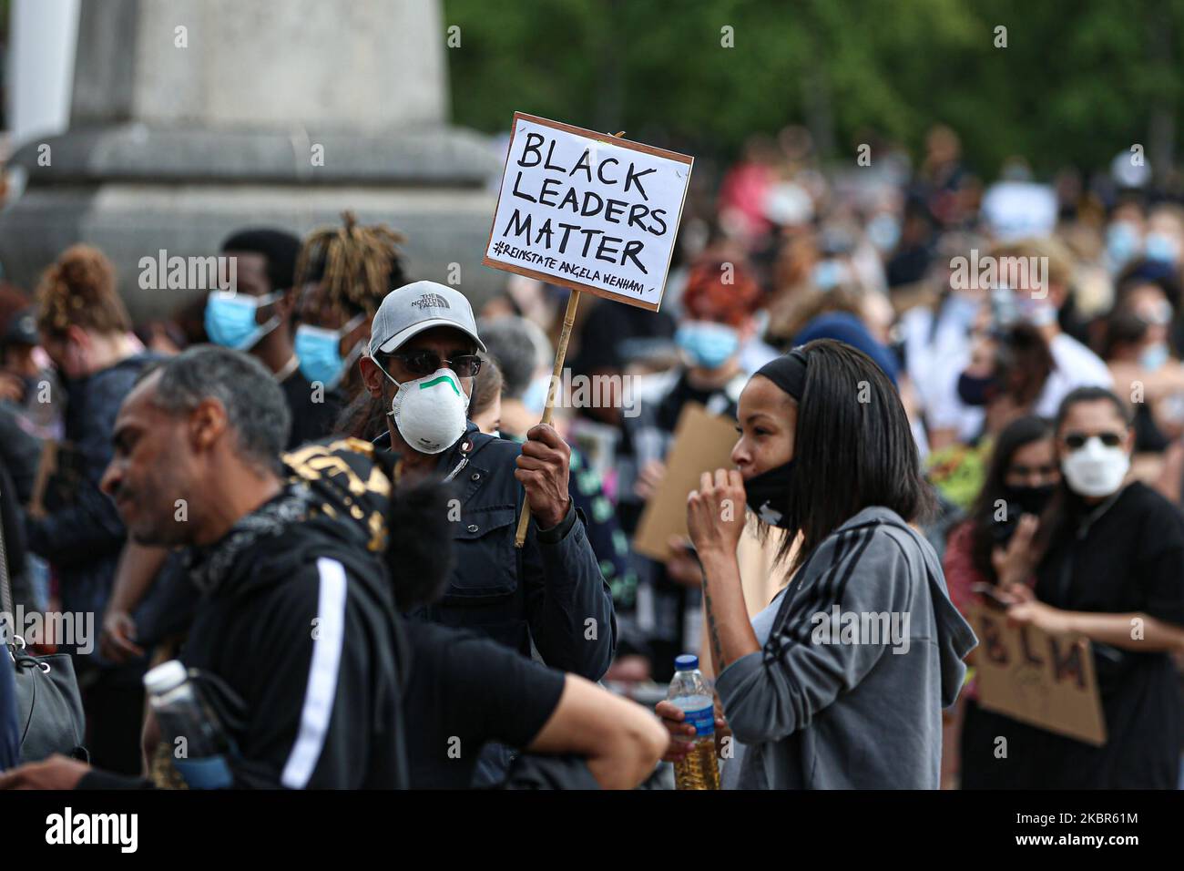 Large numbers of people gather to take part in the peaceful ...