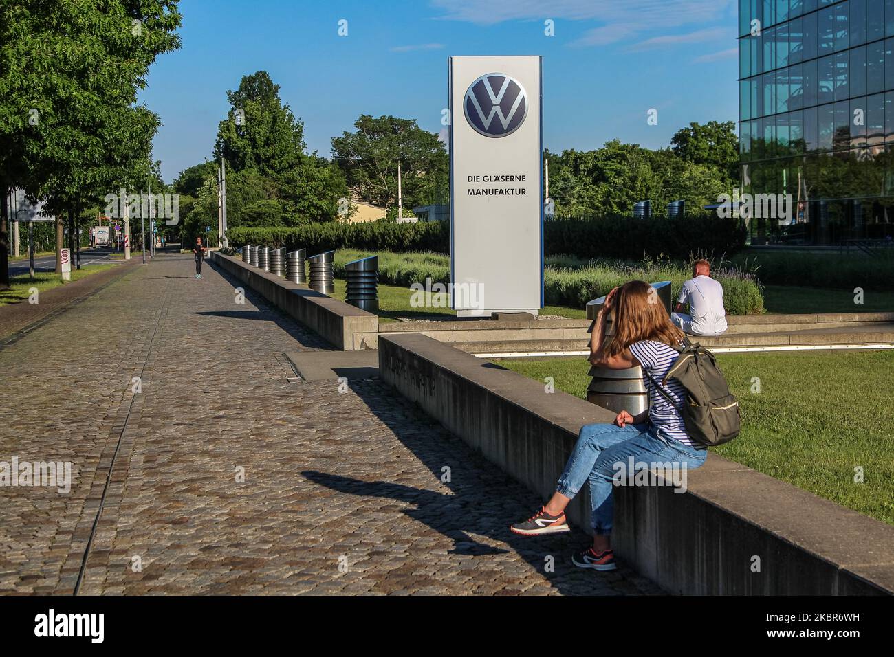 Volkswagen Transparent factory is seen in Dresden, Germany on 11 June ...