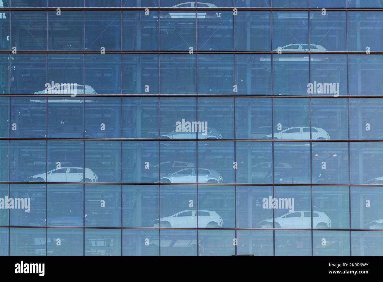 Volkswagen Transparent factory is seen in Dresden, Germany on 11 June ...