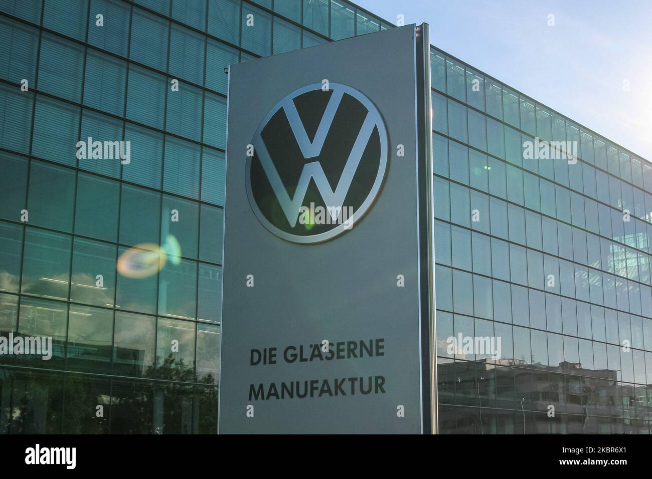 Volkswagen Transparent factory is seen in Dresden, Germany on 11 June ...