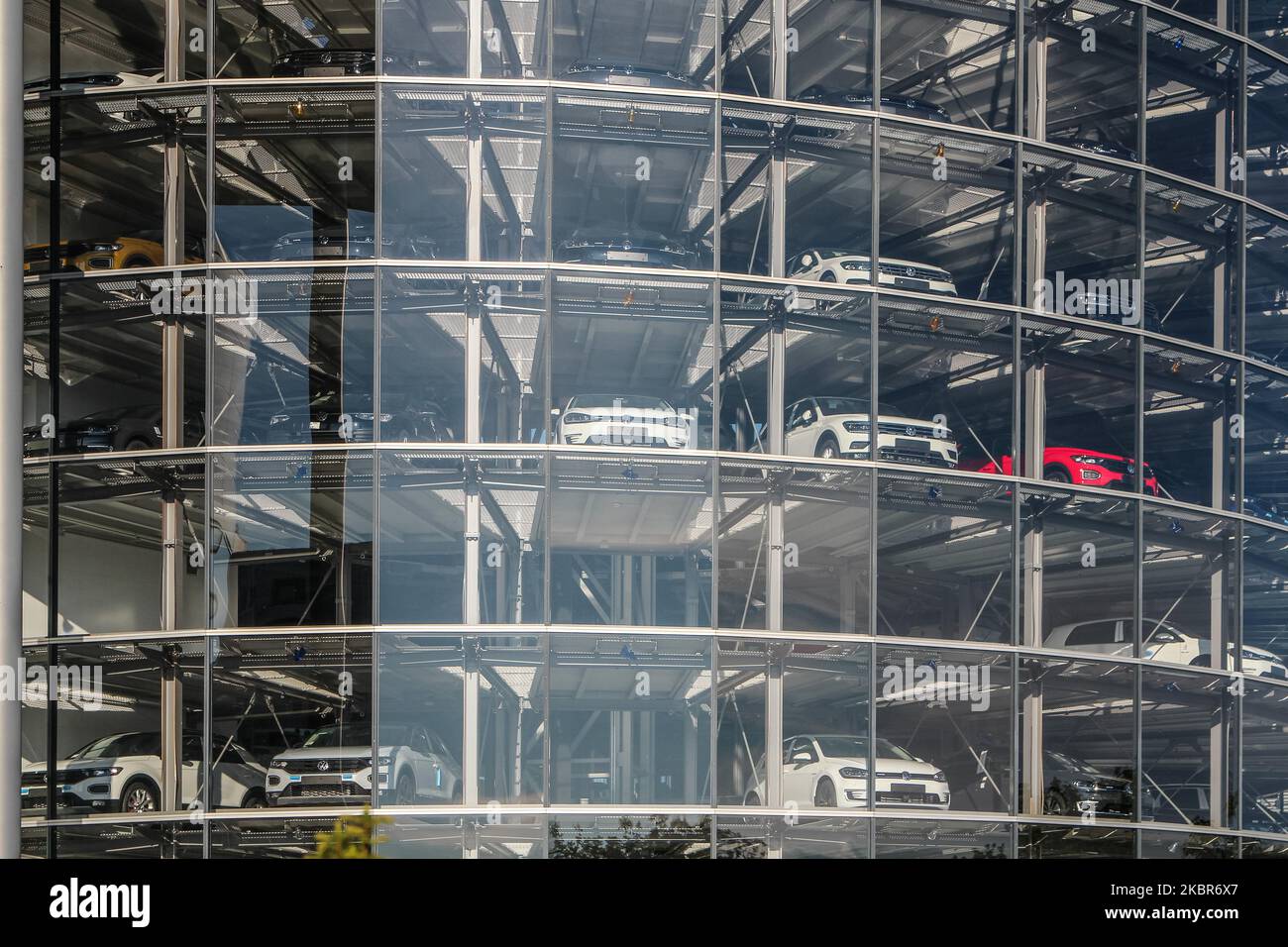 Volkswagen Transparent factory is seen in Dresden, Germany on 11 June ...
