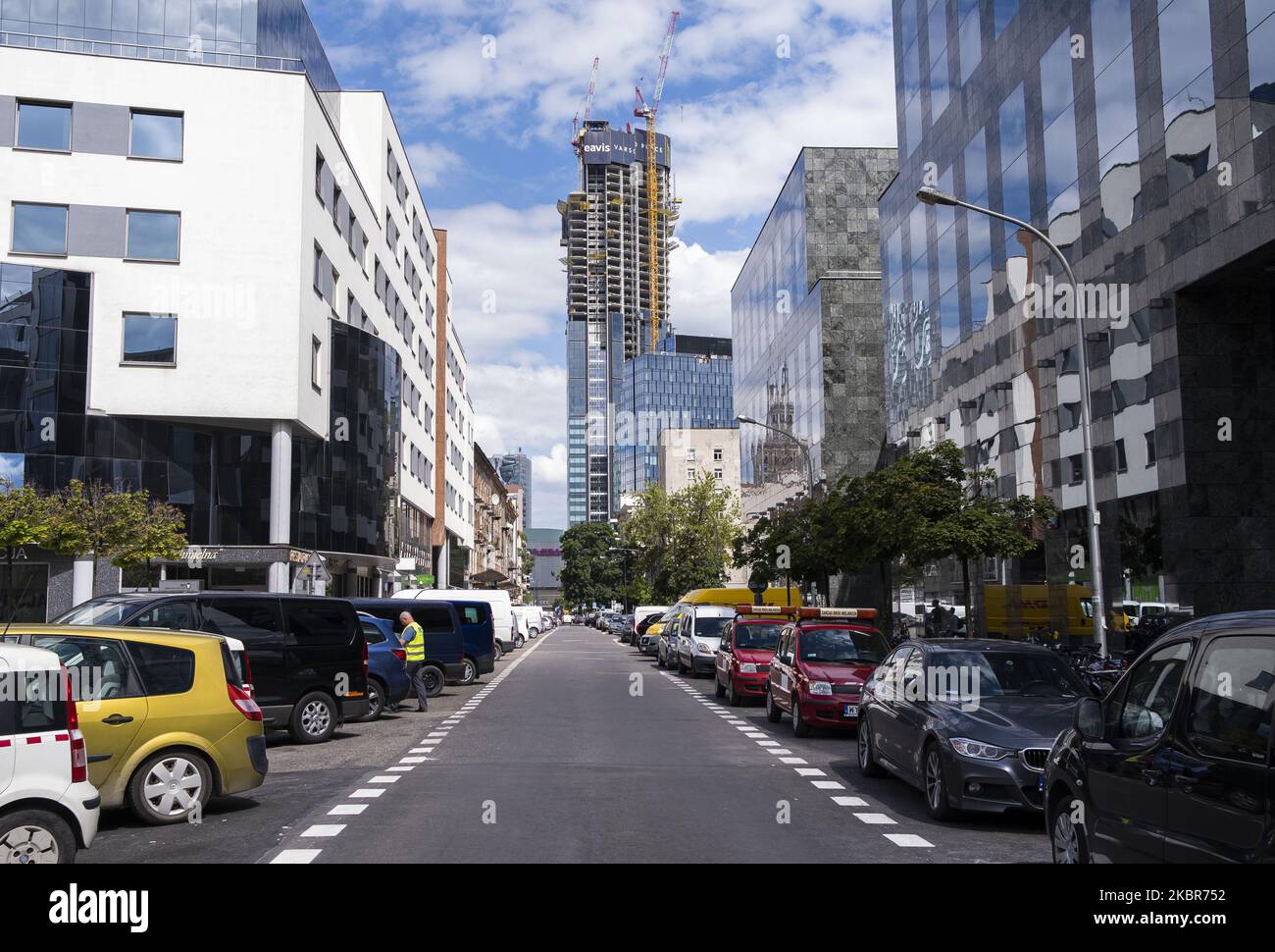 A view of skyscrapers in Warsaw, Poland, on June 15, 2020. The Polish ...