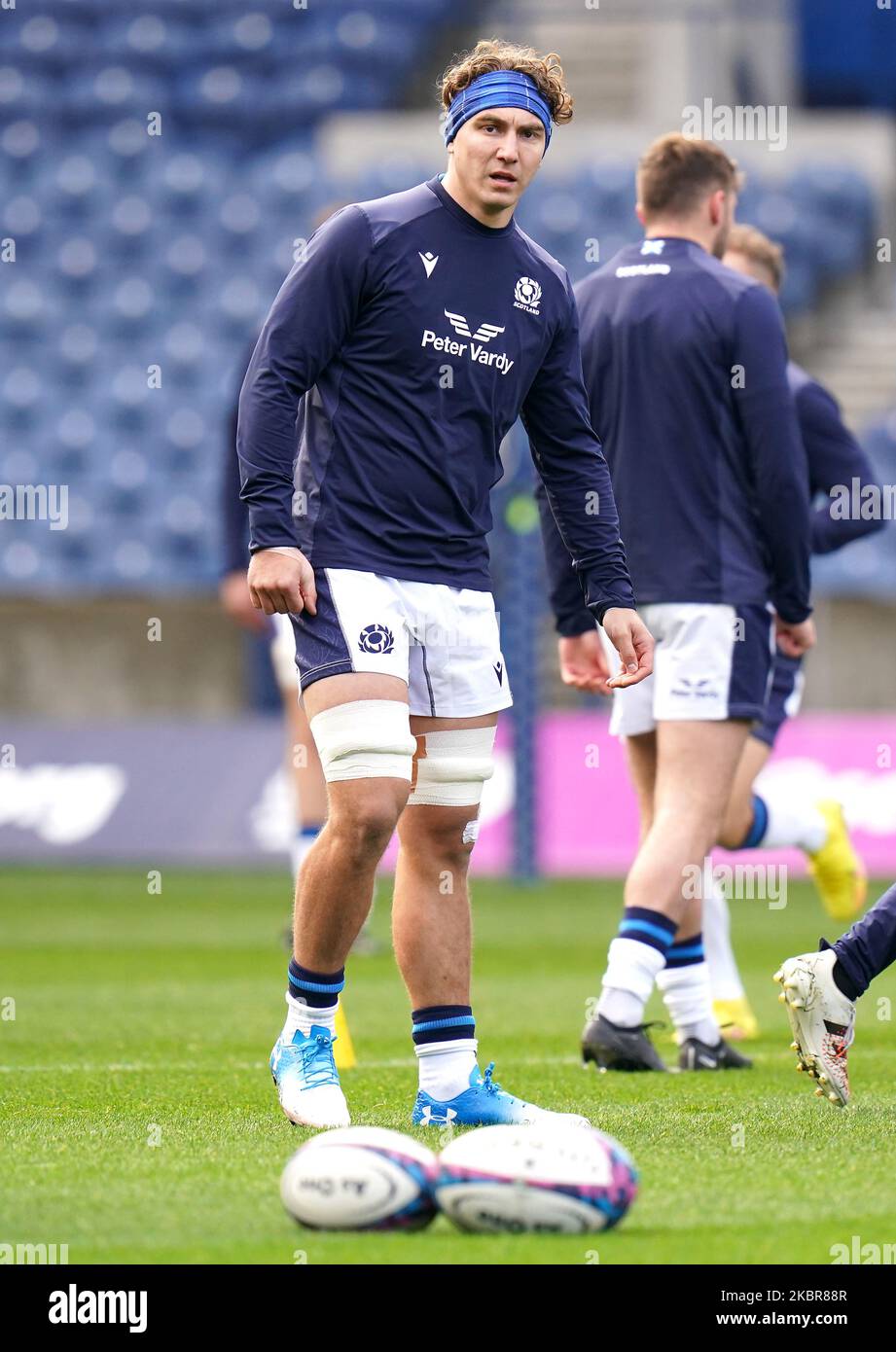 Scotland's Jamie Ritchie during a captain's run at BT Murrayfield ...