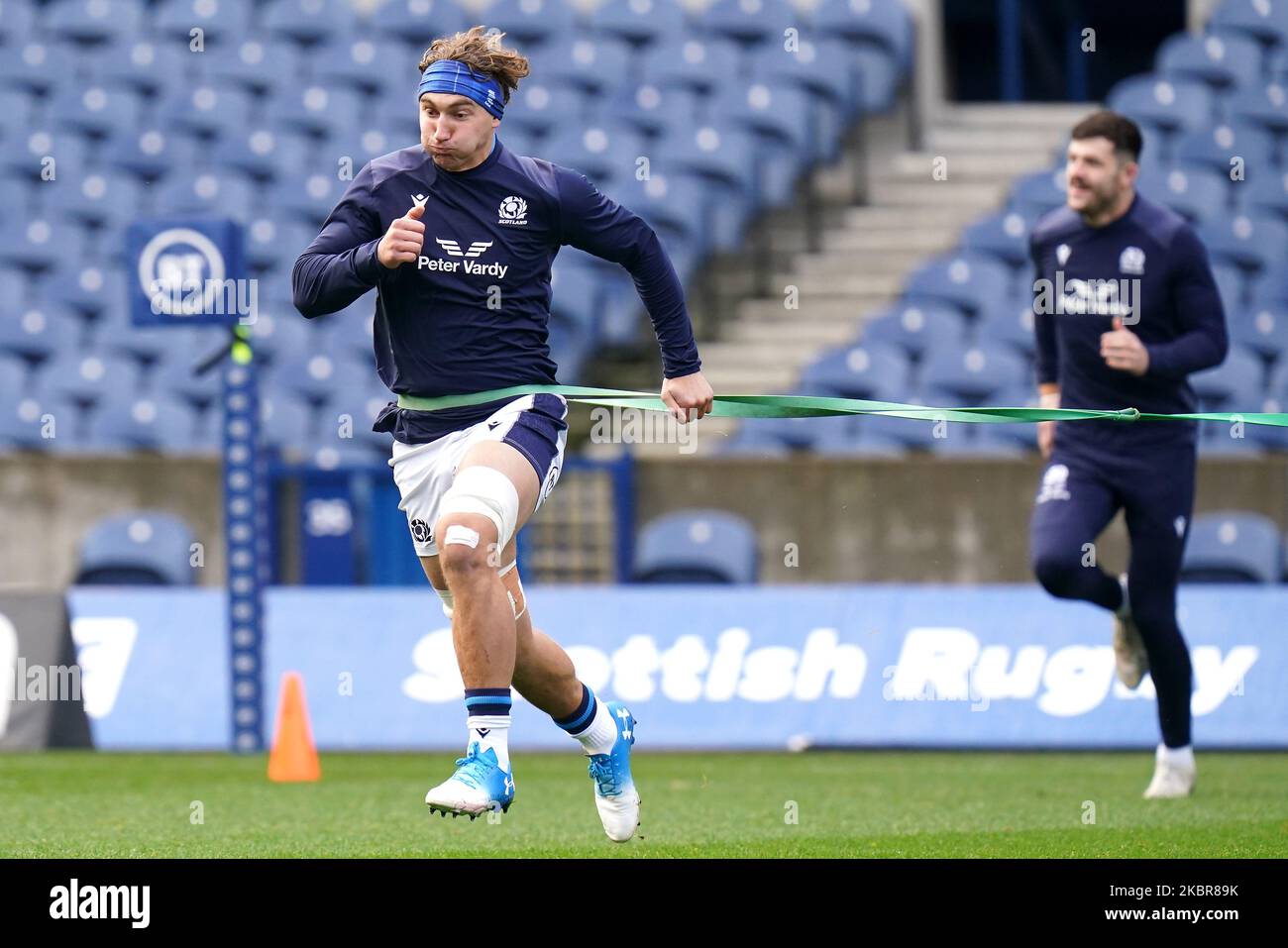 Scotland's Jamie Ritchie during a captain's run at BT Murrayfield ...