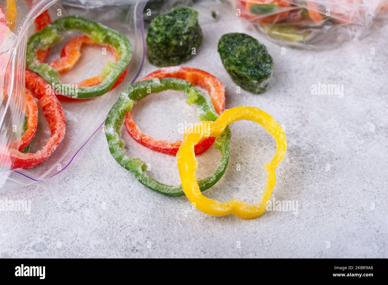 Frozen veggie containers hi-res stock photography and images - Alamy