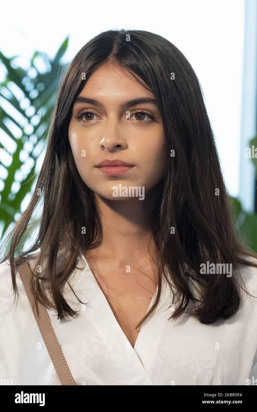 Spanish model Lucia Rivera presents Anekke new bag collection on June ...