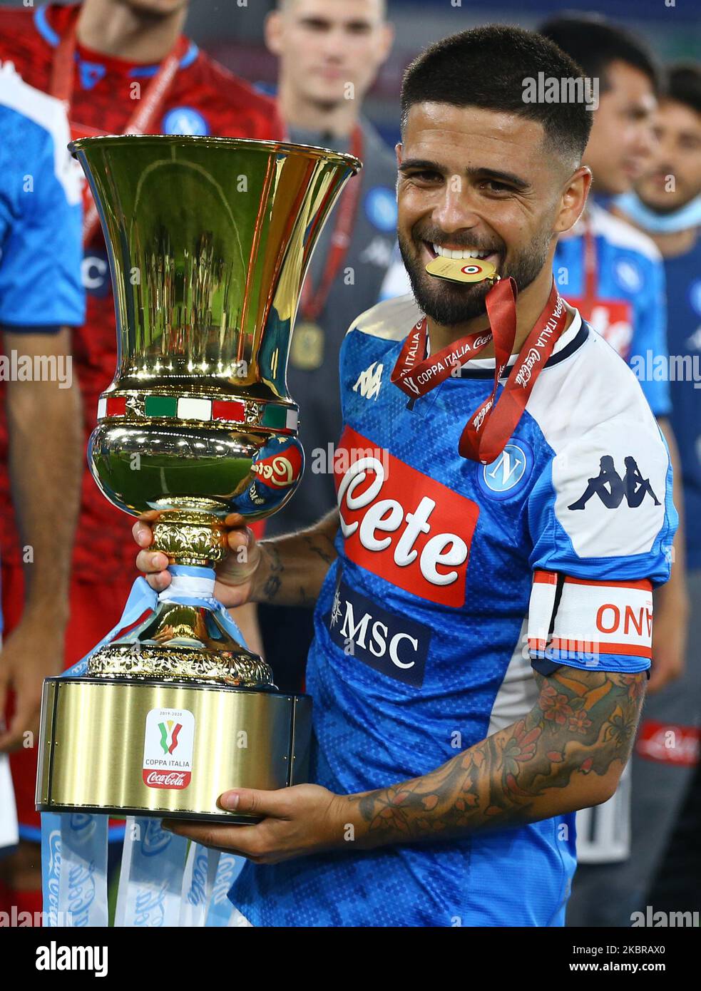 Lorenzo insigne trophy hi-res stock photography and images - Alamy