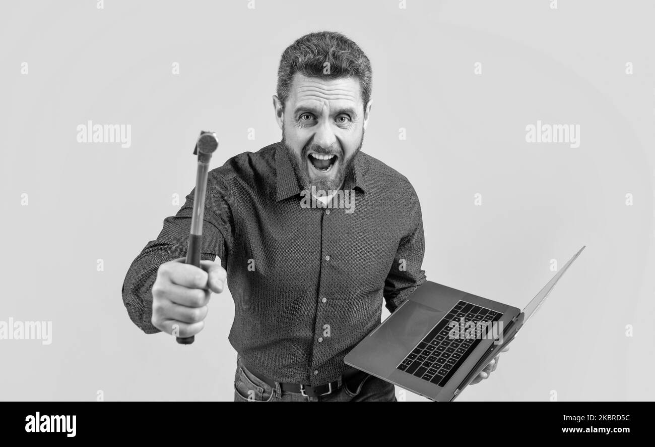 Angry programmer Black and White Stock Photos & Images - Alamy