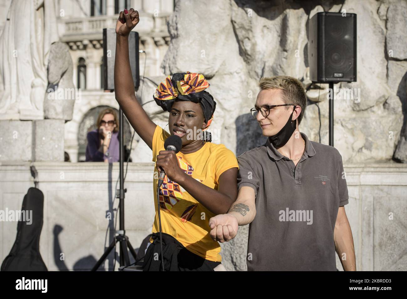 Protesters gathering with signs and messages to celebrate Black Culture ...