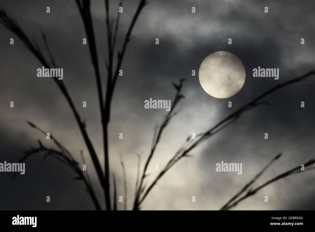 -A View scene's Sunrise at country vill in Sangju, South Korea. The most significant partial ...