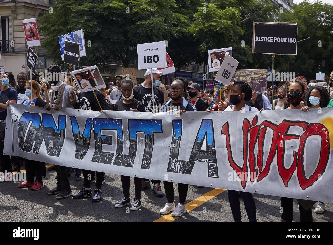 Thousand people protest in Paris, France, on June 20, 2020 against ...