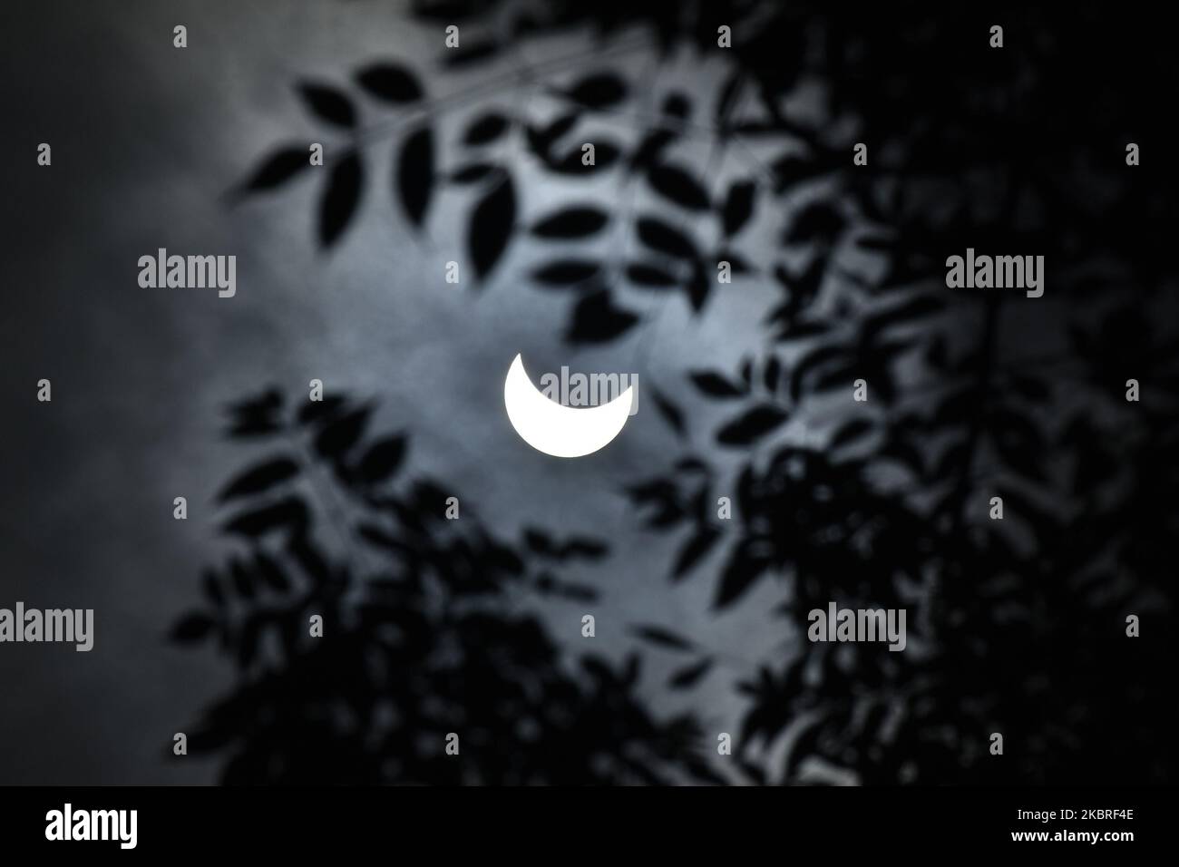 Partial Solar Eclipse seen from Kirtipur, Kathmandu, Nepal on Sunday ...