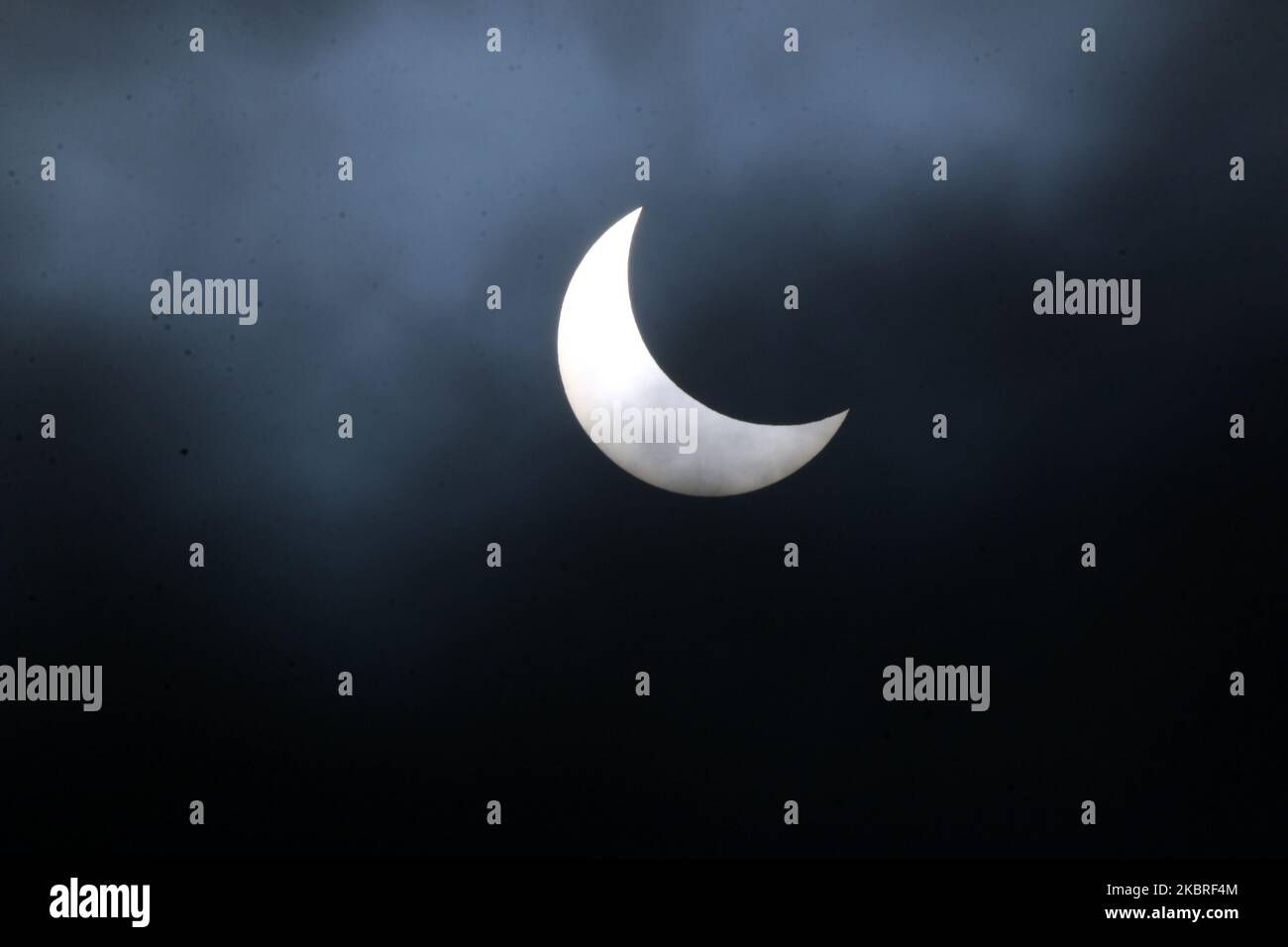 Partial Solar Eclipse seen from Kirtipur, Kathmandu, Nepal on Sunday ...