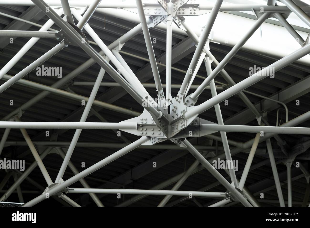 element of industrial architecture, a fragment of the lattice structure ...