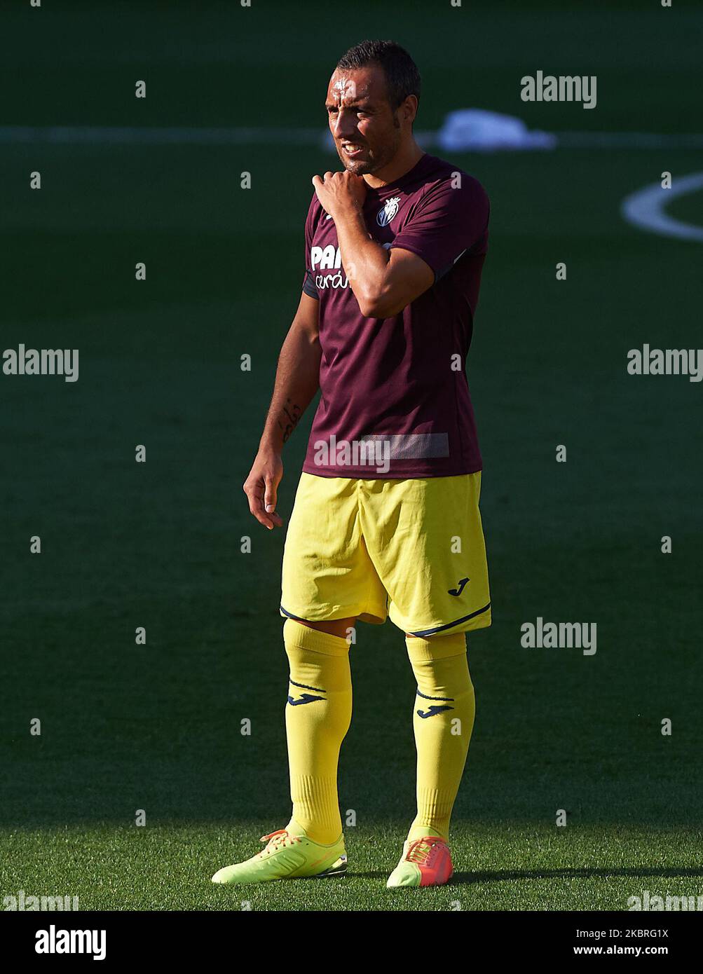 Santiago Cazorla of Villarreal during the la La Liga Santander mach ...