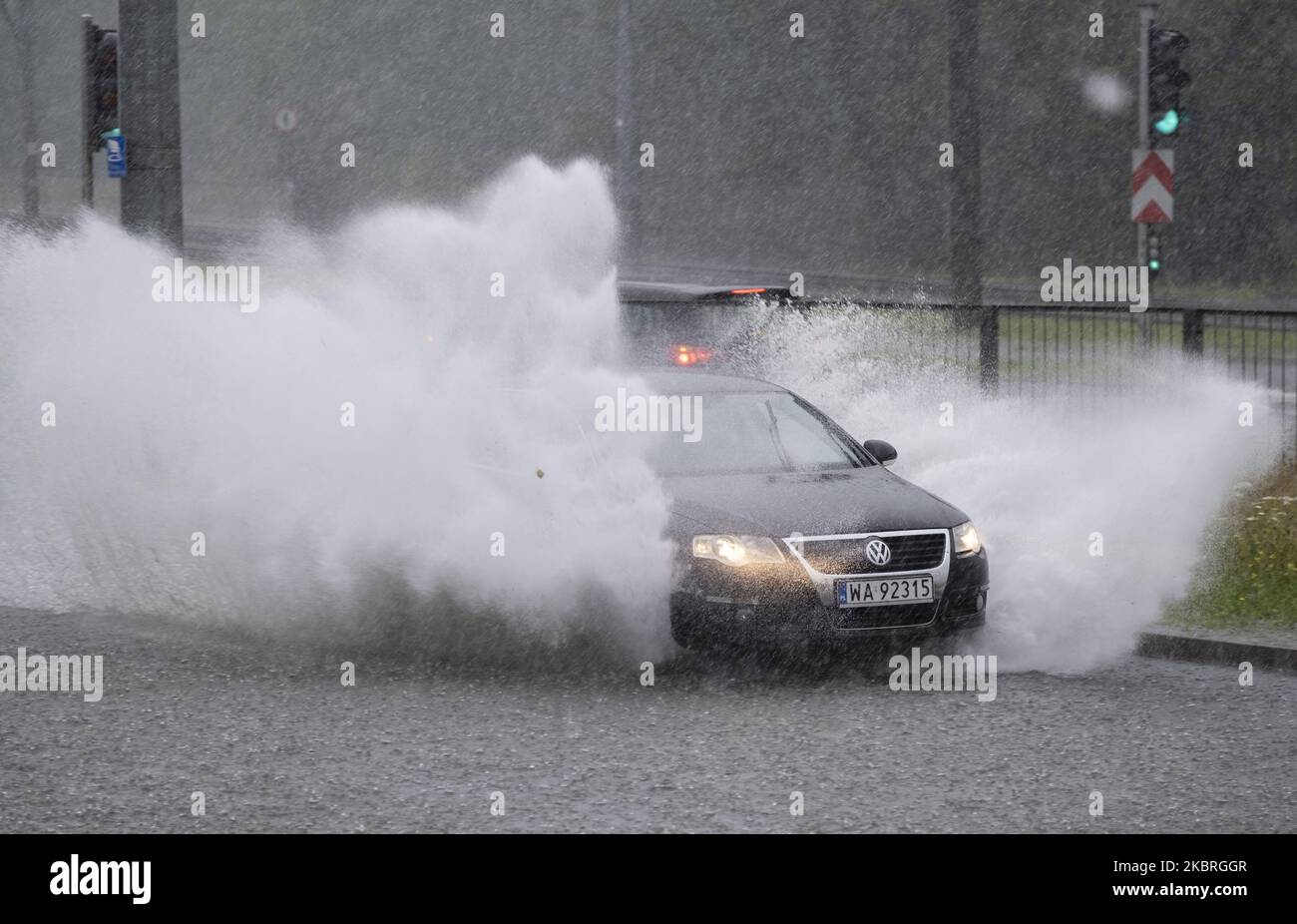 Heavy rain in Warsaw. 22 June, 2020, Warsaw, Poland (Photo by Krystian ...