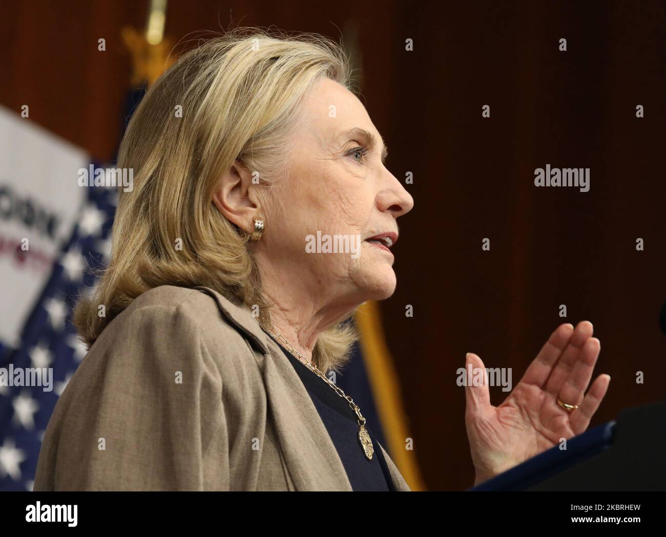 November 3, 2022, New York City, New York, USA: HILLARY CLINTON speaks ...