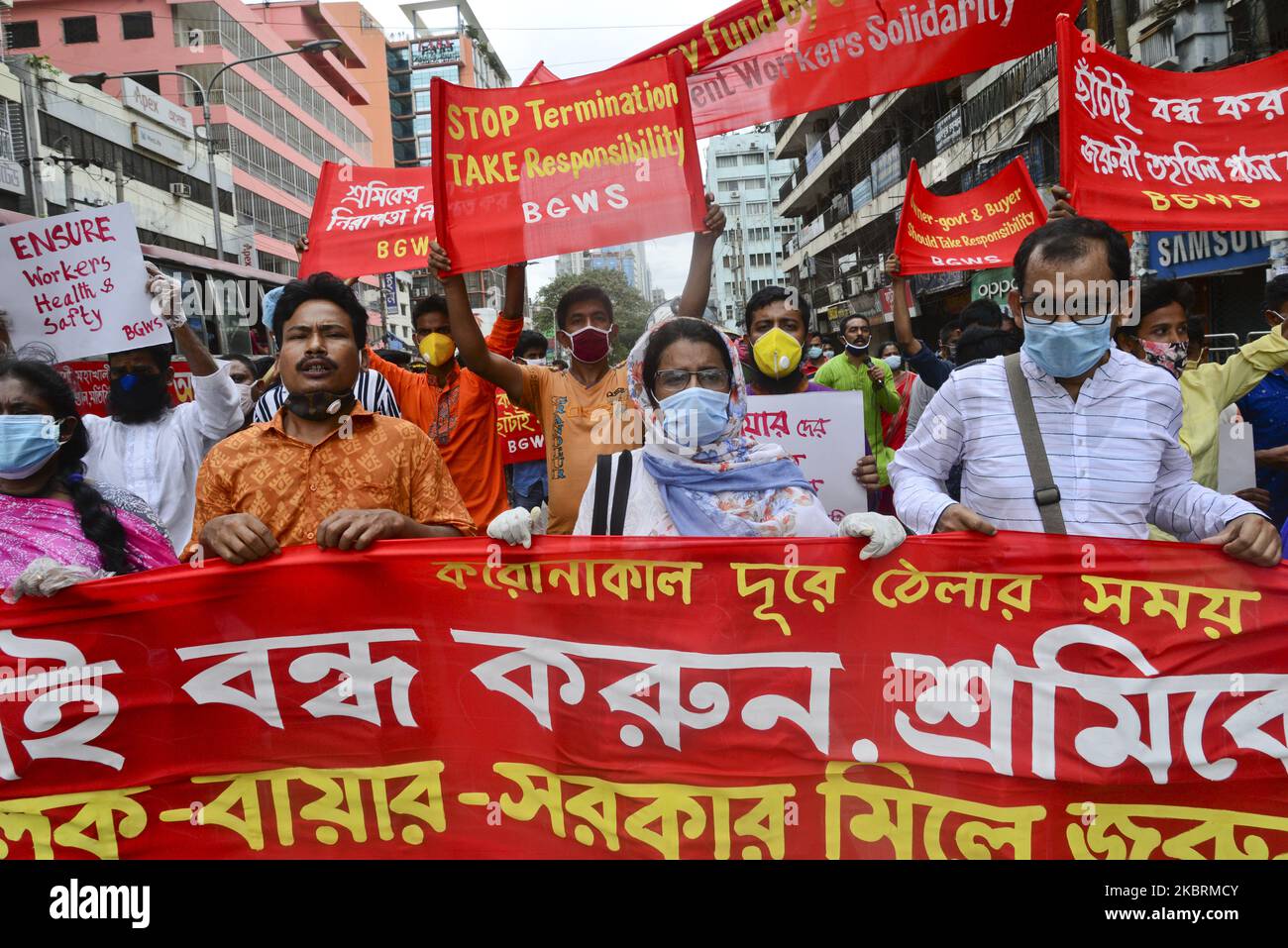 Garments workers solidarity activists hi-res stock photography and images - Alamy