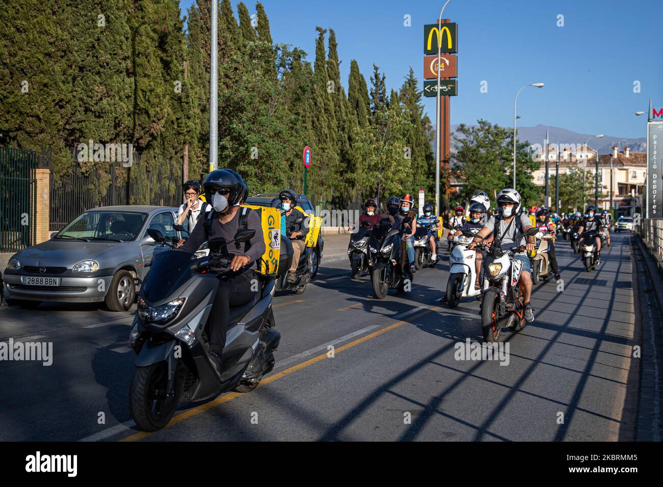 Food delivery riders protests against poor working conditions and and ...