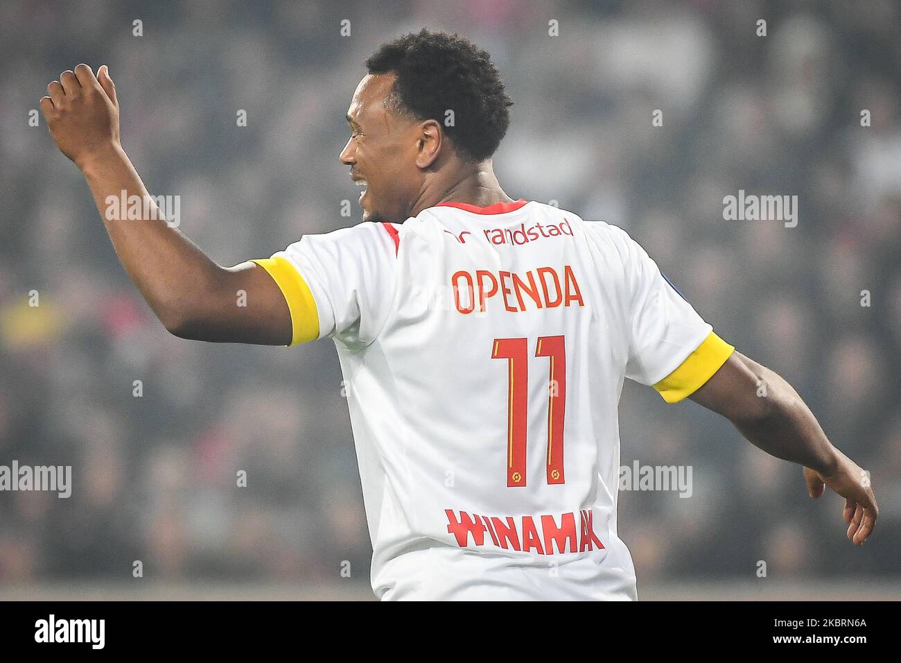 Lois OPENDA of Lens during the French championship Ligue 1 football ...