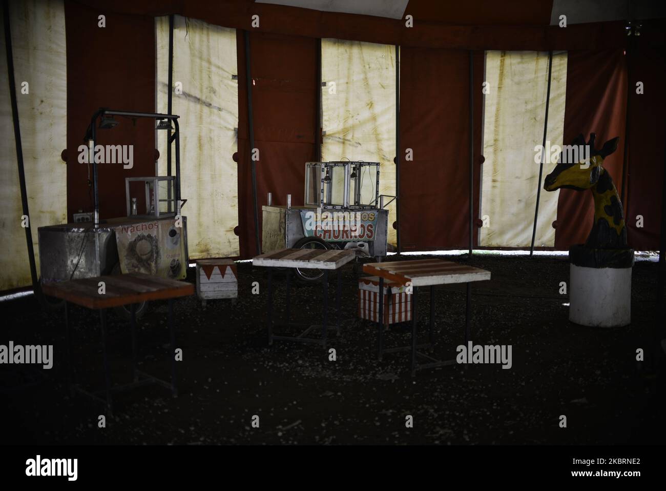 The Gypsy King circus remains closed on June 26th in Guatemala during ...