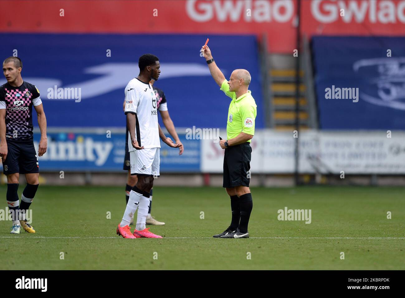 Jordan Garrick during the Sky Bet Championship match between Swansea ...