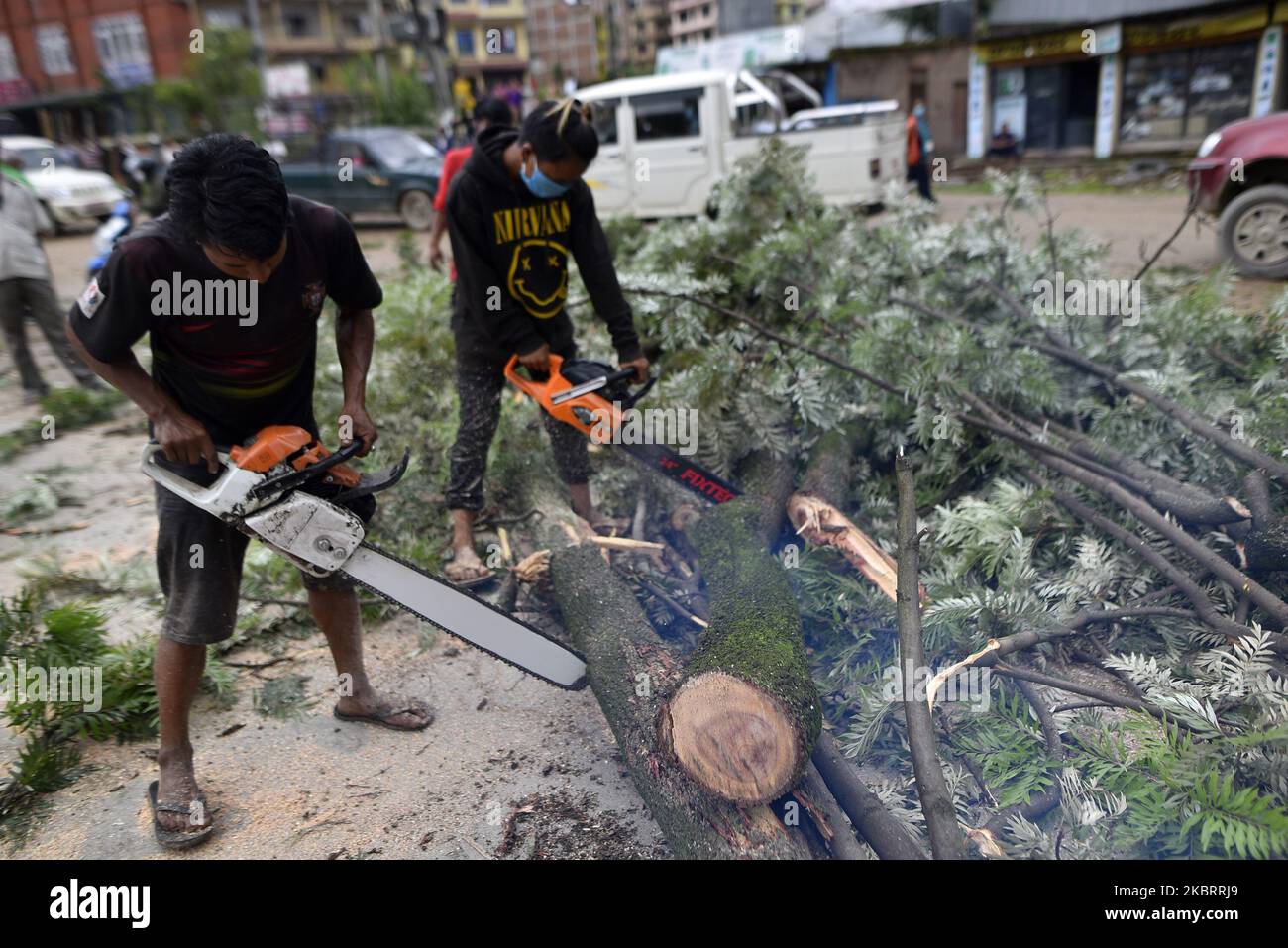 Nepal forest workers hi-res stock photography and images - Alamy