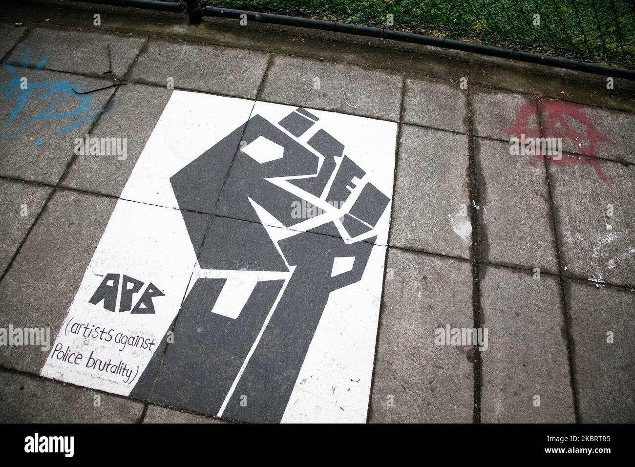 Signs sit outside in the area known as the Capitol Hill Organized ...