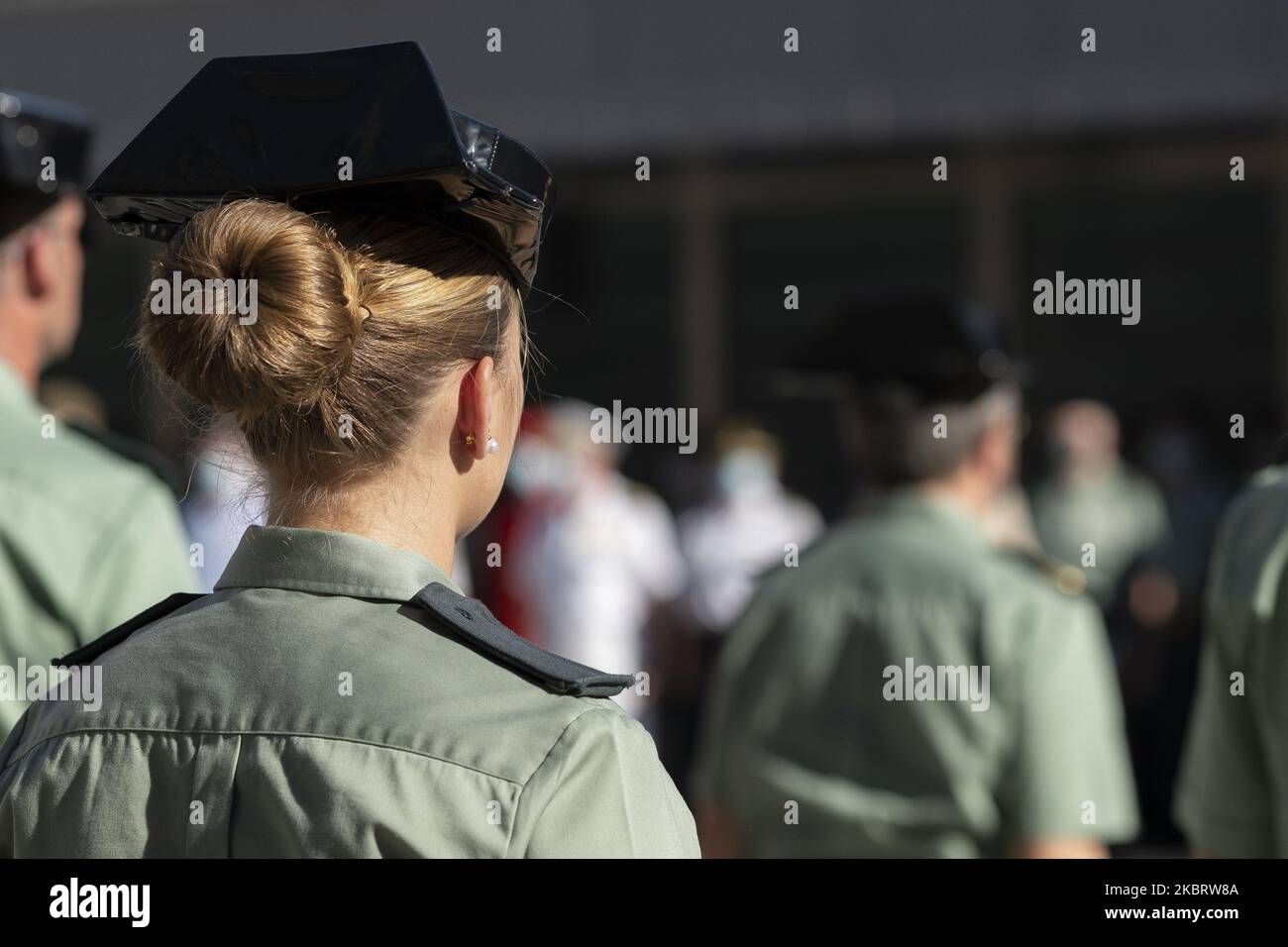 Civil Guard officers participate over the ceremony of the inauguration ...