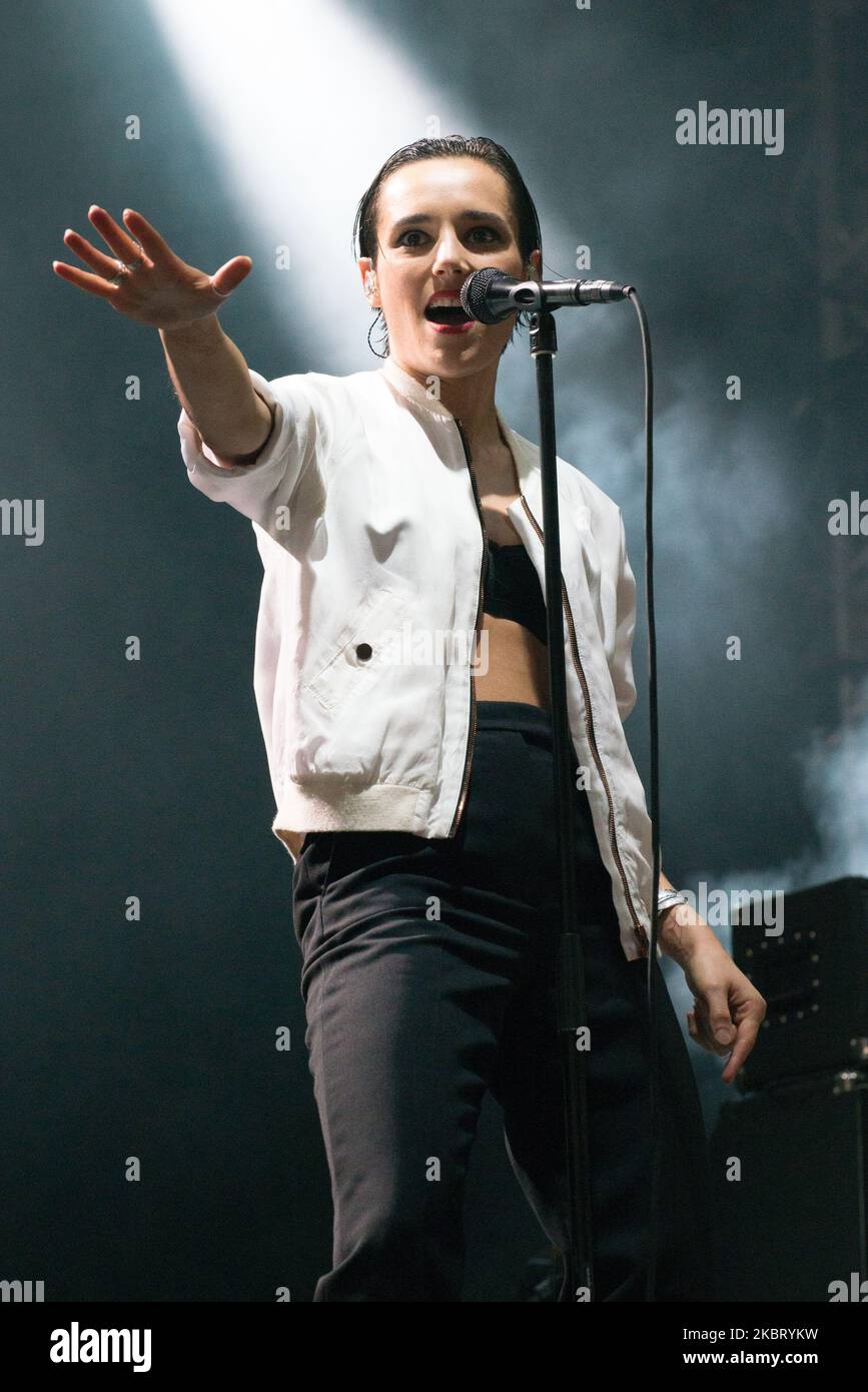 Female singer band stage guitar drums hi-res stock photography and ...