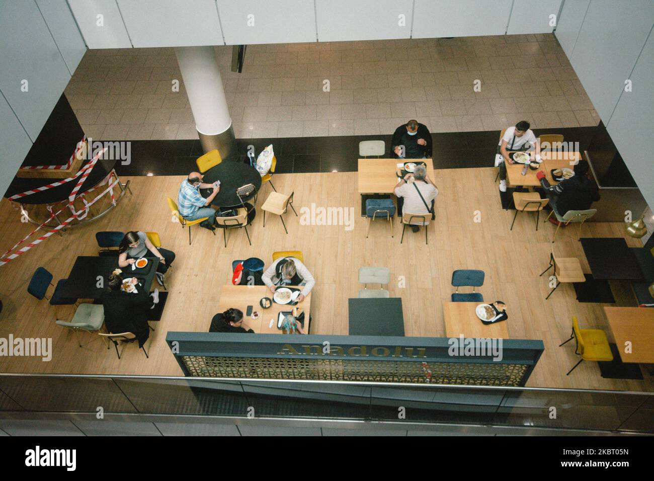 Tables set apart hi-res stock photography and images - Alamy