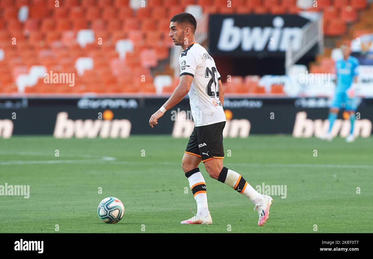 Ferran Torres of Valencia during the la La Liga Santander mach between ...