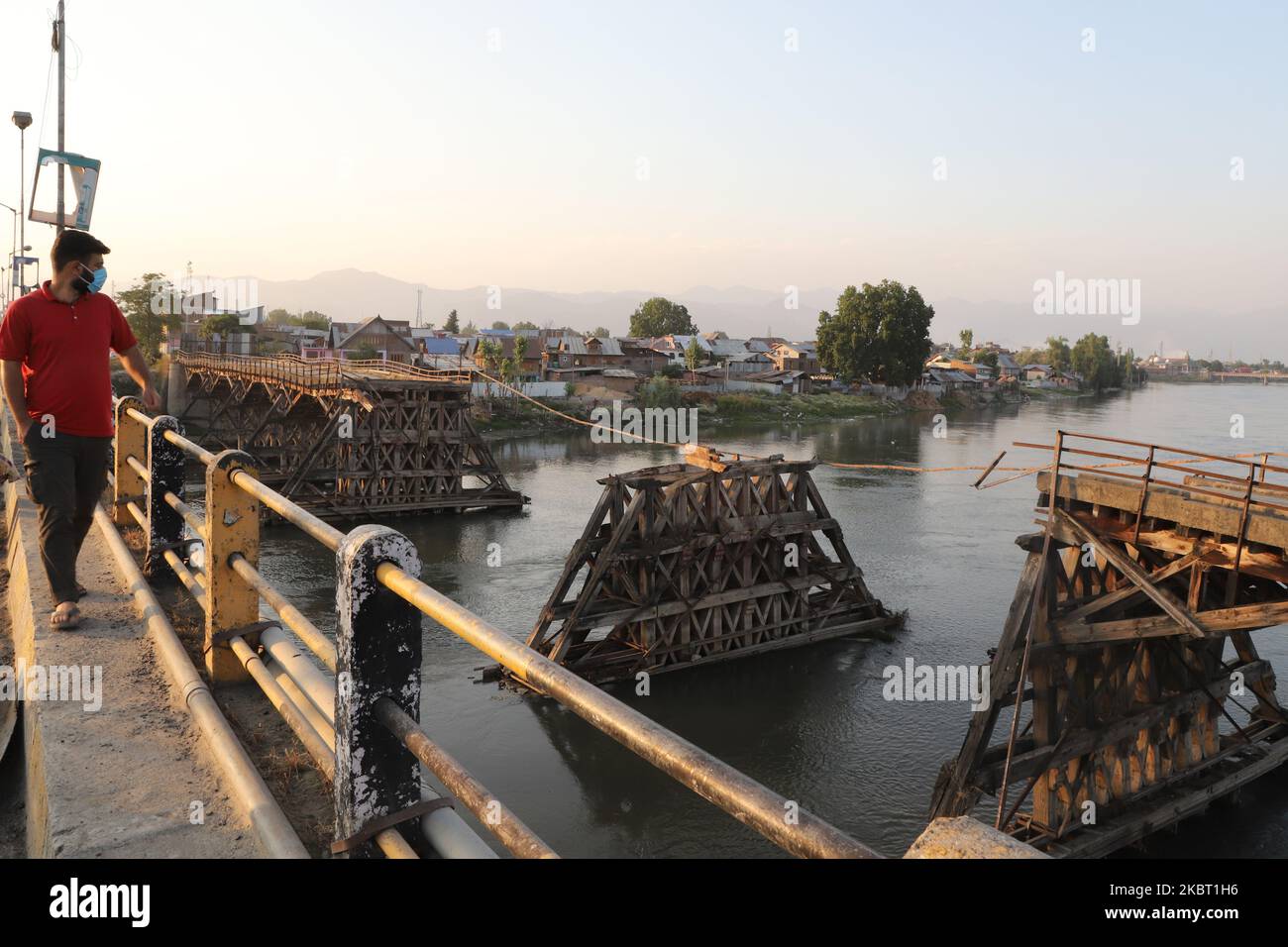 Decades old chankhan bridge of sopore hi-res stock photography and ...