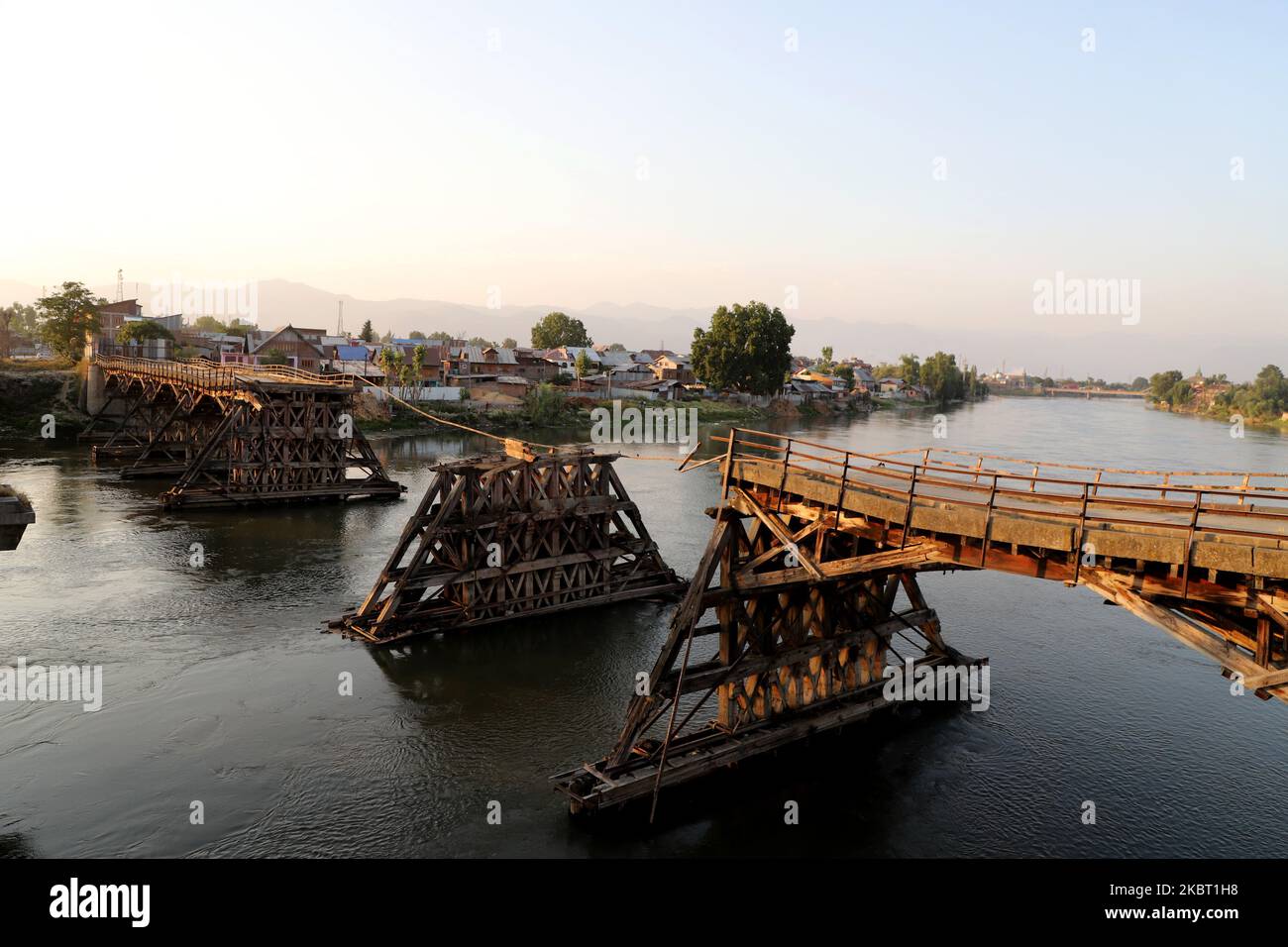 Decades old chankhan bridge of sopore hi-res stock photography and ...