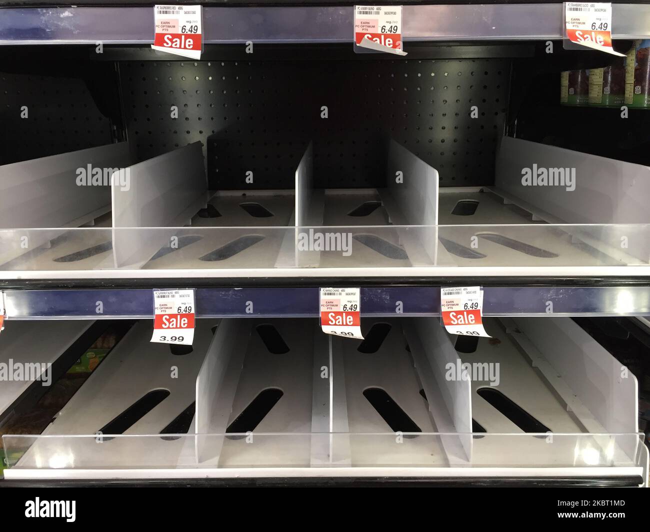 Empty supermarket refrigerator hi-res stock photography and images - Alamy