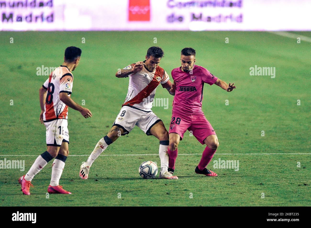 Oscar Trejo and Ismael during La Liga match between Rayo Vallecano and ...