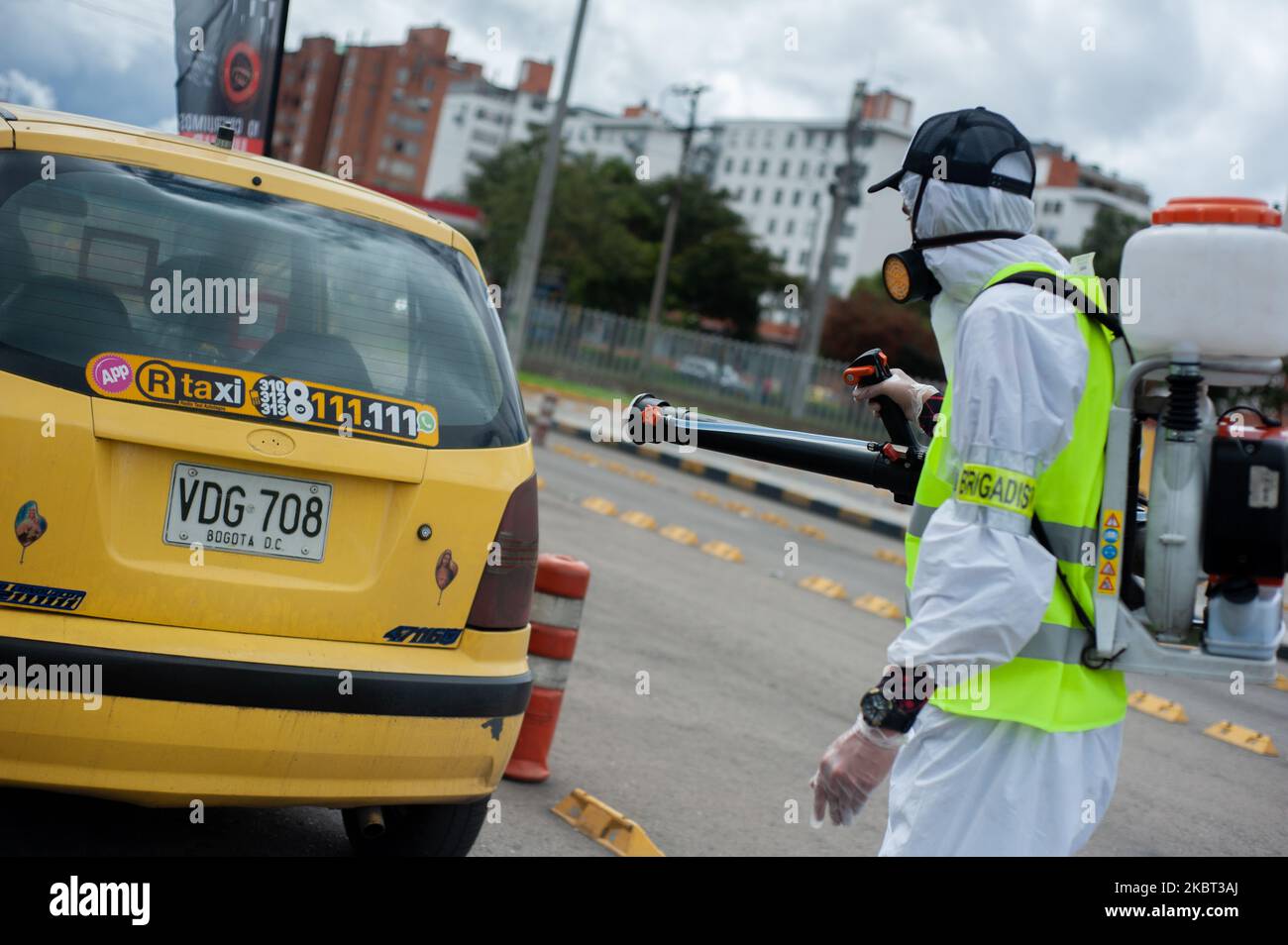 Bogota's Secretary of Mobility organizes a disinfection campaign on ...