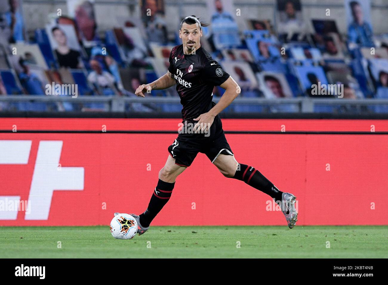 Zlatan Ibrahimovic of AC Milan during the Serie A match between SS ...