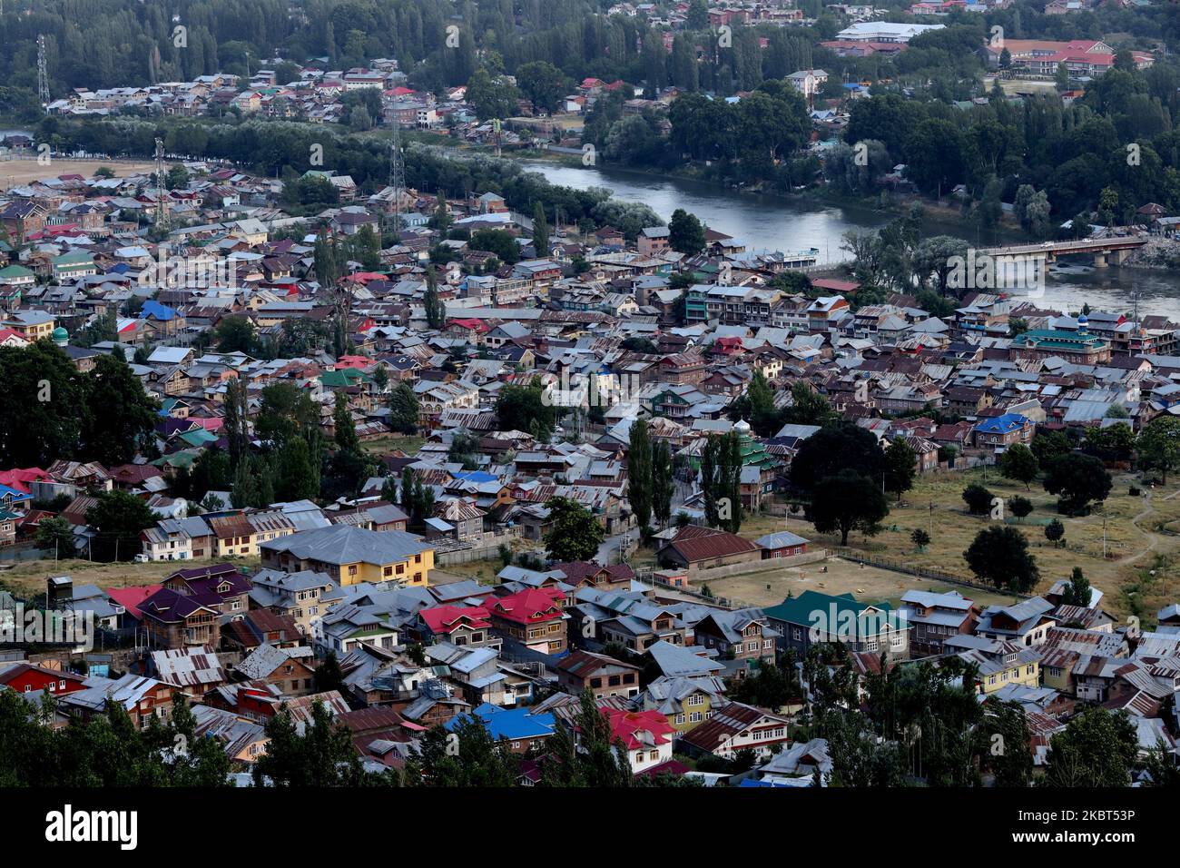 Aerial view of baramulla town hi-res stock photography and images - Alamy